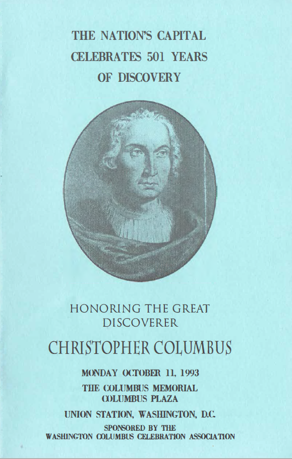 1993 Program Book – National Christopher Columbus Association