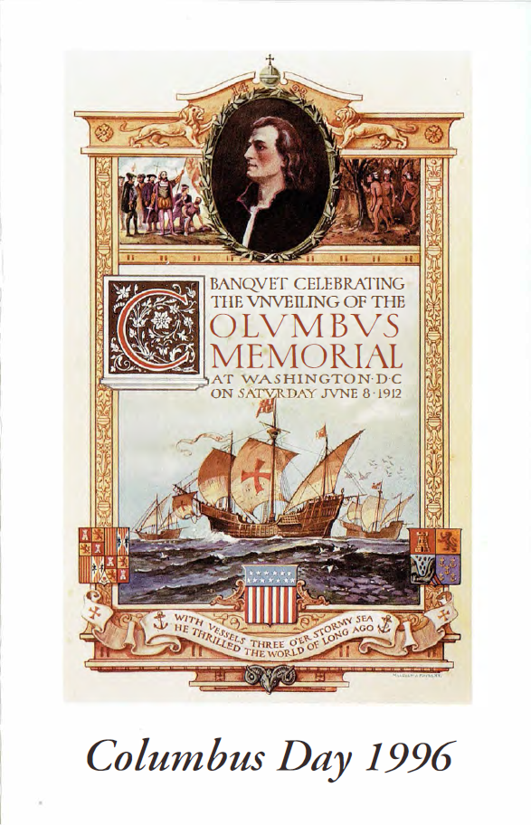 1996 Program Book – National Christopher Columbus Association